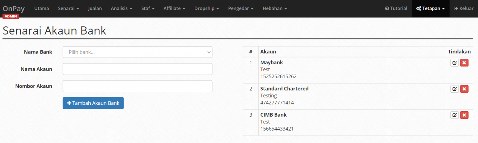 Set Up Dalam 5 Minit Dan Terus Menjual – Tutorial OnPay