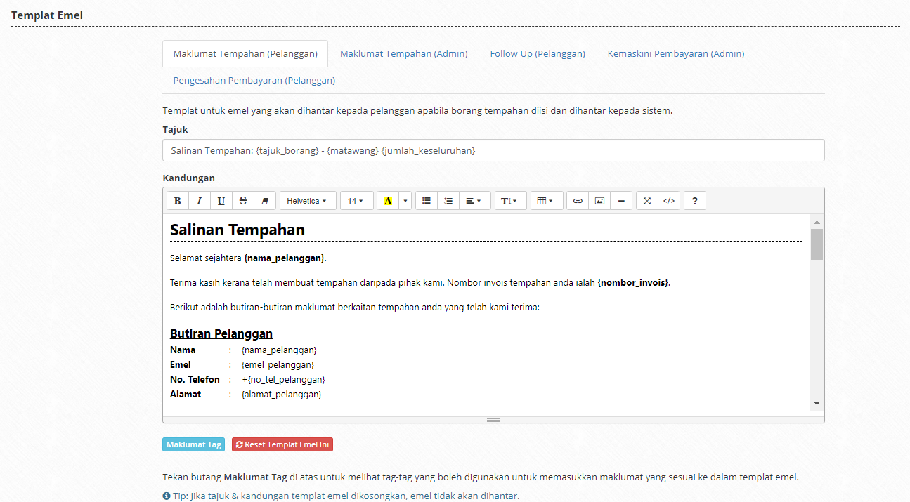 Borang – Tutorial OnPay
