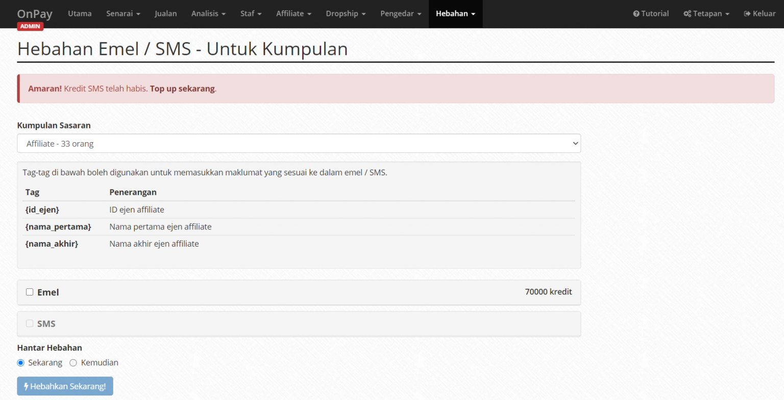 Hebahan – Tutorial OnPay