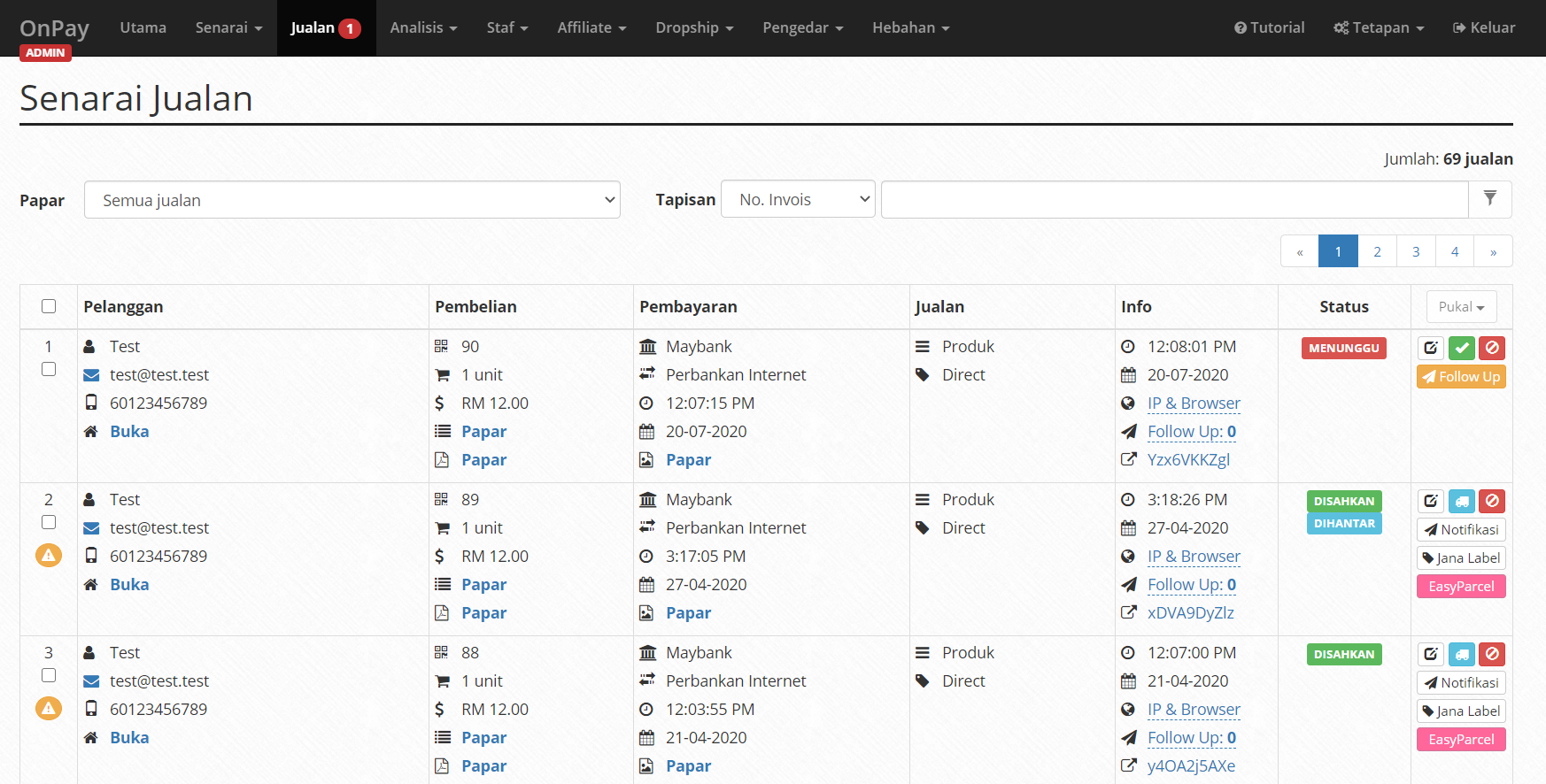 Jualan – Tutorial OnPay