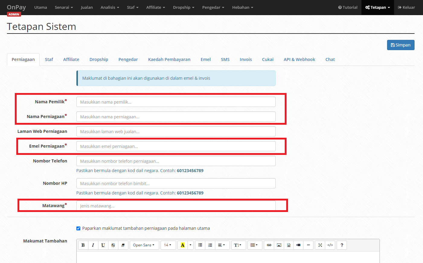 Set Up Dalam 5 Minit Dan Terus Menjual – Tutorial OnPay